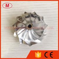 China TB25 46.52/60.13mm 11+0 blades high performance collar diameter:14mm turbo milling/aluminum 2618/billet compressor wheel for sale