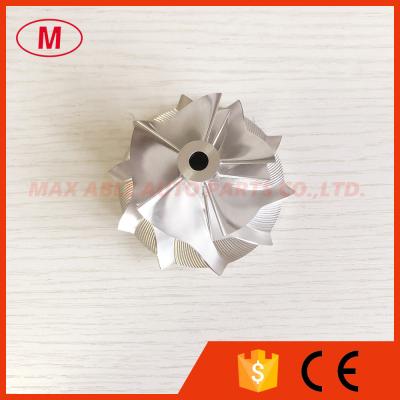 China RHF55 48.62/65.00mm 5+5 Blades high performance milling/aluminum 2618/billet turbo compressor wheel for sale