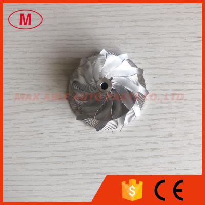 China RHF5 reverse 49.50/63.80mm 11+0 blades Point milling,snake curve,high performance aluminum 2618/milling/billet compresso for sale