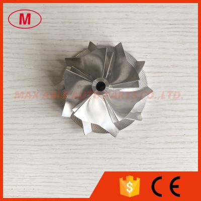 China RHX6 58.93/77.98mm 5+5 blades high performance turbo milling/aluminum 2618/billet compressor wheel for sale