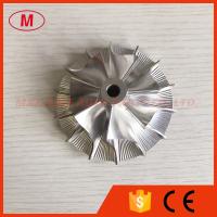 China 57.07/85.80mm 7+7 blades Turbo milling/aluminum 2618/billet compressor wheel for sale