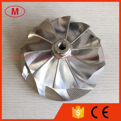 China GT5534 115.00/152.00mm 10+0 blades Turbo aluminum 2618/milling/billet compressor wheel for sale