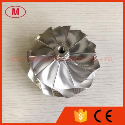 China GT45 79.40/98.10mm 10+0 Blades turbo aluminum 2618/milling/Billet compressor wheel for sale