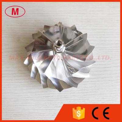 China GTA4508R 742582-0001 79.81/108.04mm 7+7 Blades high performance turbo aluminum 2618/milling/billet compressor wheel for sale