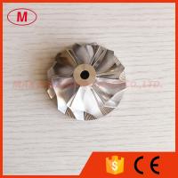 China GT25 6+6 blades 46.52/60.13mm 445436-0001 milling/aluminum 2618/billet compressor wheel  for ISUZU 465949-0001 for sale