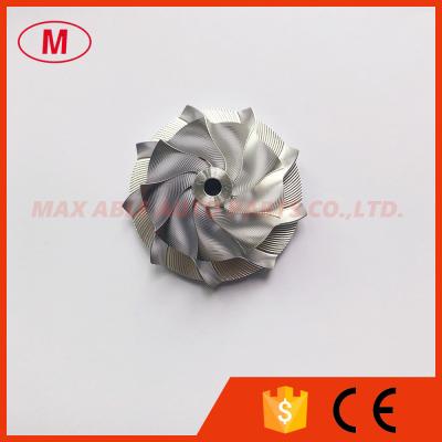 China GT1246 9+0 blades 34.10/46.00mm Point Milling,Performance Snake Curve Twisted Blade milling/billet compressor wheel for sale