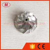 China 54.00/74.00mm reverse 9+0 Blades turbo aluminum 2618/milling/Billet compressor wheel for sale