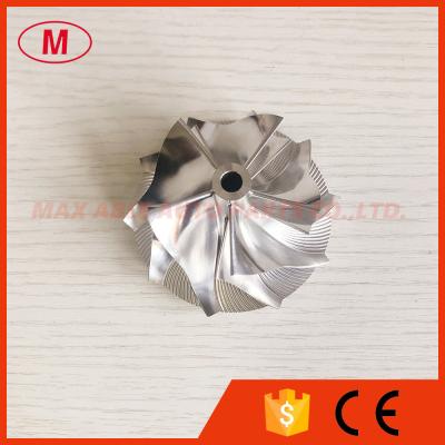 China RHF55 5+5 blades 52.00/68.00mm high performance turbo milling/aluminum 2618/billet compressor wheel for sale