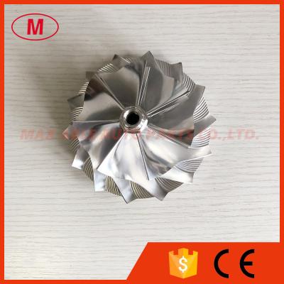 China S400 80.44/113.00mm 7+7 blades high performance turbo aluminum 2618/milling/billet compressor wheel for sale