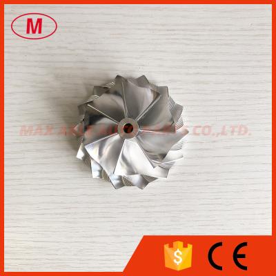 China GTX3076 58.00/76.13mm 7+7 blades high performance turbo milling/aluminum 2618/billet compressor wheel for 803713-0001 for sale