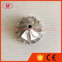 China RHF55 forward 46.50/60.00mm 7+7 blades Point milling high performance milling/aluminum 2618/billet compressor wheel for sale