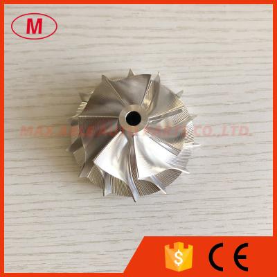 China RHF55 forward 46.50/60.00mm 7+7 blades Point milling high performance milling/aluminum 2618/billet compressor wheel for sale