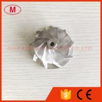 China GT15-25 47.00/61.98mm 9+0 blades Point milling snake curve Turbo milling/aluminum 2618/billet compressor wheel for sale