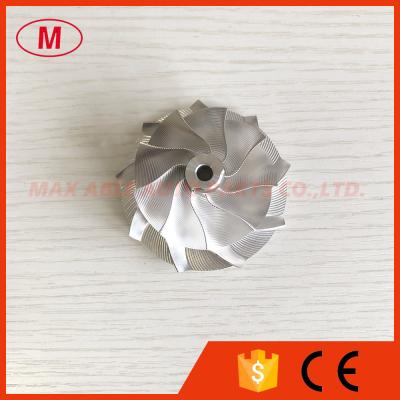China GT15-25 47.00/61.98mm 9+0 blades Point milling snake curve Turbo milling/aluminum 2618/billet compressor wheel for sale