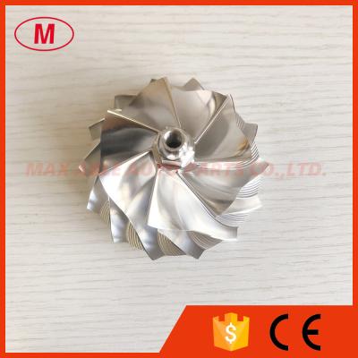China T04E 56.48/74.99mm 442476-0014 7+7 blades high performance turbo milling/aluminum 2618/Billet compressor wheel for sale