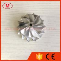 China GTX3071 XX8849-2 54.06/71.40mm 7+7 blades high performance bore:6.0 turbo aluminum 2618/billet compressor wheel for sale