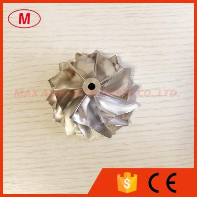 China RHF5 52.56/68.00mm 7+7 blades high performance turbochargeraluminum 2618/milling/billet compressor wheel for sale