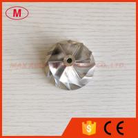 China TD04H 15T 6+6 blades 41.93/55.69mm superback Tapered tip angle:0 degree Milling/aluminum 2618/billet compressor wheel for sale