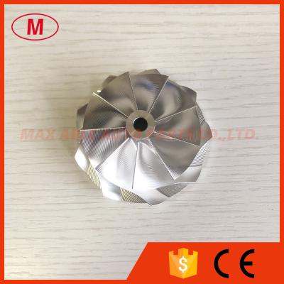 China G25-660 54.28/67.40mm 9+0 Blades point milling turbo aluminum 2618/Milling/billet compressor wheel for 858161-5003S for sale