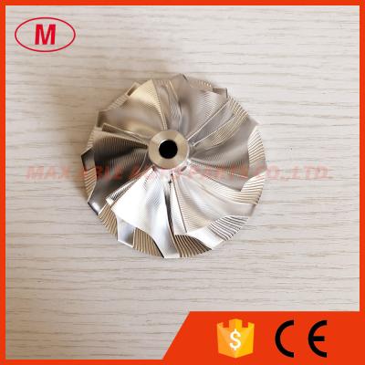 China GT35 58.00/76.20mm 6+6 blades point milling turbocharger milling/aluminum 2618/billet compressor wheel for sale