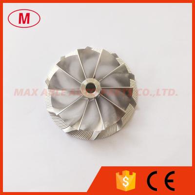 China RHF3 reverse 37.50/48.00mm 10+0blades high blades Turbo milling/aluminum 2618/billet compressor wheel for sale