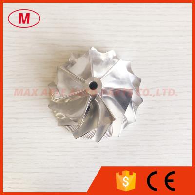 China GTX3076 reverse 58.00/76.13mm 7+7 blades high performance turbo milling/aluminum 2618/billet compressor wheel for sale