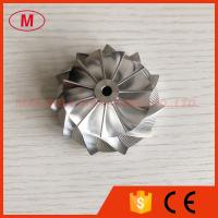 China TD04 45.47/60.48mm 11+0 blades high performance turbocharger milling/aluminum 2618/billet compressor wheel for sale