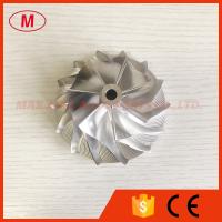 China HX40 3599593 56.00/83.03mm 7+7 blades high performance milling/aluminum 2618/billet compressor wheel for sale