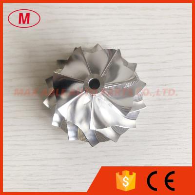 China RHF55 48.62/65.00mm 7+7 blades high performance aluminum 2618/Billet compressor wheel isuzu for sale