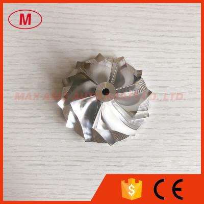 China TD04HL 18G 50.38/68.00mm 6+6 blades forward high performance turbo milling/billet compressor wheel for for sale