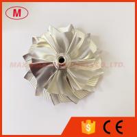China GT3794 65.90/91.40mm 6+6 blades Splitter High,Bullet Head milling/aluminum 2618/billet compressor wheel for chevy 6.6L for sale