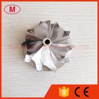 China RHF55 57.00/73.04mm 5+5 blades high performance turbo aluminum 2618/milling/billet compressor wheel for sale