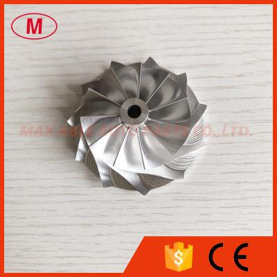 China CT12 11+0 blades 43.08/58.03mm 17291-67010 turbocharger milling/aluminum 2618/billet compressor wheel for 17201-67010 for sale