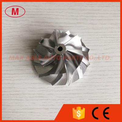 China GT15-25 reverse 49.70/67.40mm 6+6 blades high performance turbo milling/aluminum 2618/billet compressor wheel for sale