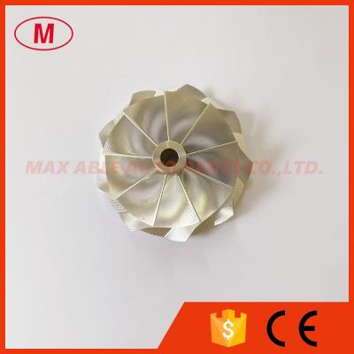 China G25-550 reverse 48.35/60.00mm 9+0 Blades Point milling turbo aluminum 2618/Milling/billet compressor wheel for sale