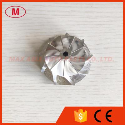 China GTA15-25 42.57/59.03mm 9+0 blades high performance turbo milling/aluminum 2618/billet compressor wheel for sale