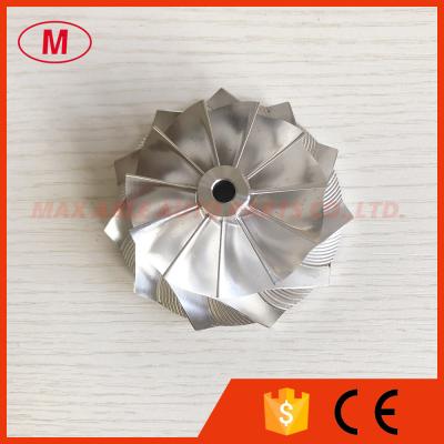 China GT3576 58.00/76.13mm 11+0 blades turbo Milling/aluminum 2618/billet compressor wheel for sale