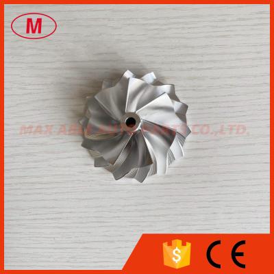 China GT30 reverse 54.50/70.00mm 7+7 blades High performance Turbo milling/aluminum 2618/billet compressor wheel for sale