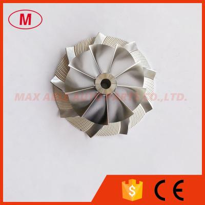 China TD04 reverse 42.00/60.00mm 9+0 blades high performance Turbocharger milling/aluminum 2618/billet compressor wheel for sale
