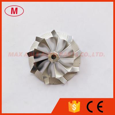 China TD03 forward 35.53/50.96mm 9+0 blades high performance Turbo milling/aluminum 2618/billet compressor wheel for sale
