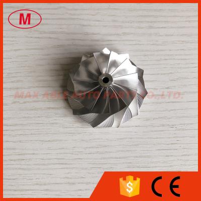 China GT12 reverse 42.12/56.03mm 11+0 blades high performance turbocharger milling/aluminum 2618/billet compressor wheel for sale