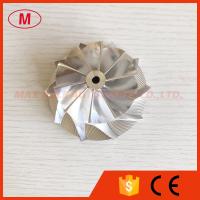 China GT15-25 forward 56.50/77.00mm 10+0 blades high performance Turbo milling/aluminum 2618/billet compressor wheel for sale