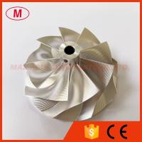 China G25-660 reverse 54.28/67.40mm 9+0 Blades point milling turbo aluminum 2618/billet compressor wheel Superback:1.53mm for sale