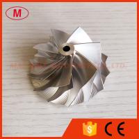 China GT15-25 reverse 7+7 blades 51.00/63.98mm Point Mill Air Curve Performance Turbo aluminum 2618/billet compressor wheel for sale