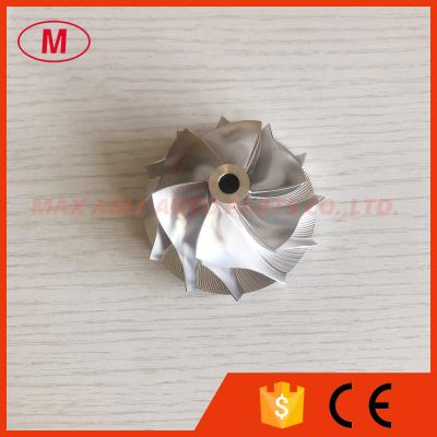 China RHF55 46.50/60.00mm 6+6 blades LEP style high performance turbocharger milling/aluminum 2618/billet compressor wheel for sale