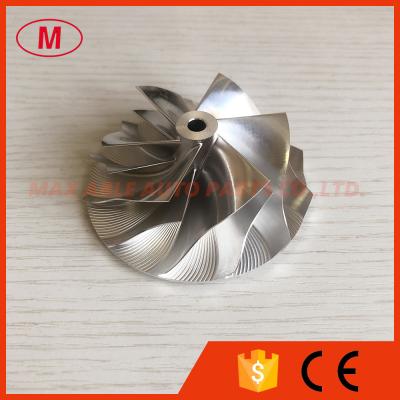 China RHF5 reverse 54.00/71.00mm 6+6 blades turbo milling/aluminum 2618/billet compressor wheel for sale