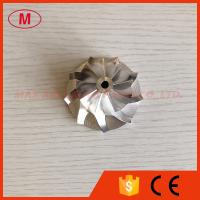 China CT10V 38.87/58.01mm 17291-0L040 9+0 blades high performance turbo milling/aluminum 2618/Billet compressor wheel for sale