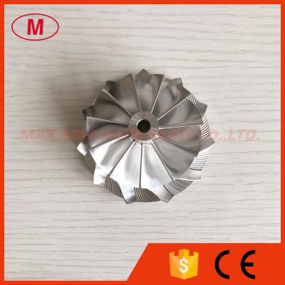 China B03G 52.80/67.00mm 11+0 blades turbo milling/aluminum 2618/billet compressor wheel for sale