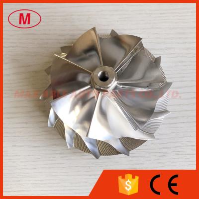 China GTA4510  85.00/110.00mm 7+7 blades high performance turbocharger milling/aluminum 2618/billet compressor wheel for sale