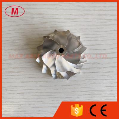 China GT15-25 6+6 blades 41.52/56.02mm 701374-0001/701374-0006 performance point milling air curve billet compressor wheel for sale
